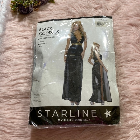 Yandy | Dresses | Nwt Yandy Starline Black Goddess Costume Sz L | Poshmark